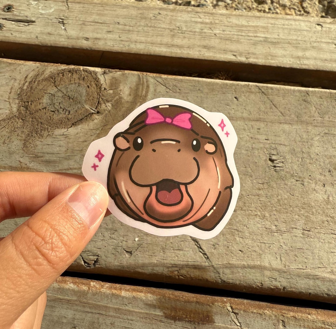 Moo Deng Sticker Pack | Cute Moo Deng Stickers - Etsy