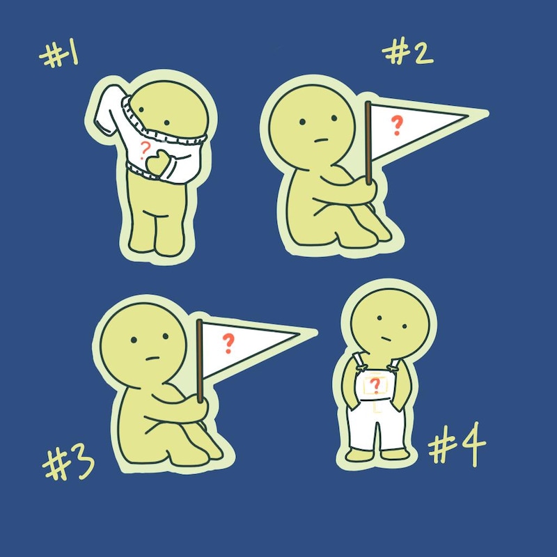 Smiski Stickers - Etsy