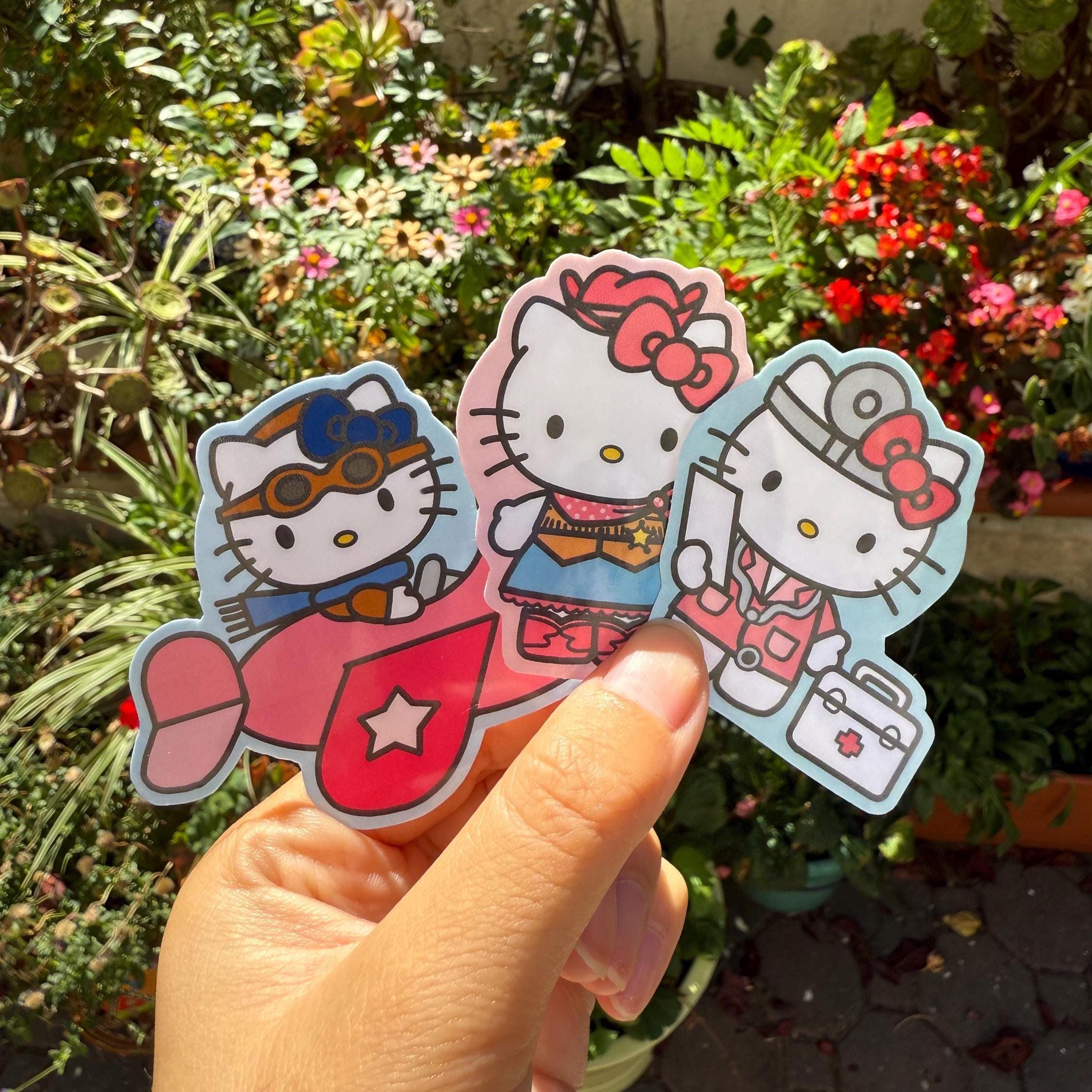 Hello Kitty Careers Sticker Pack | Hello Kitty Jobs - Etsy