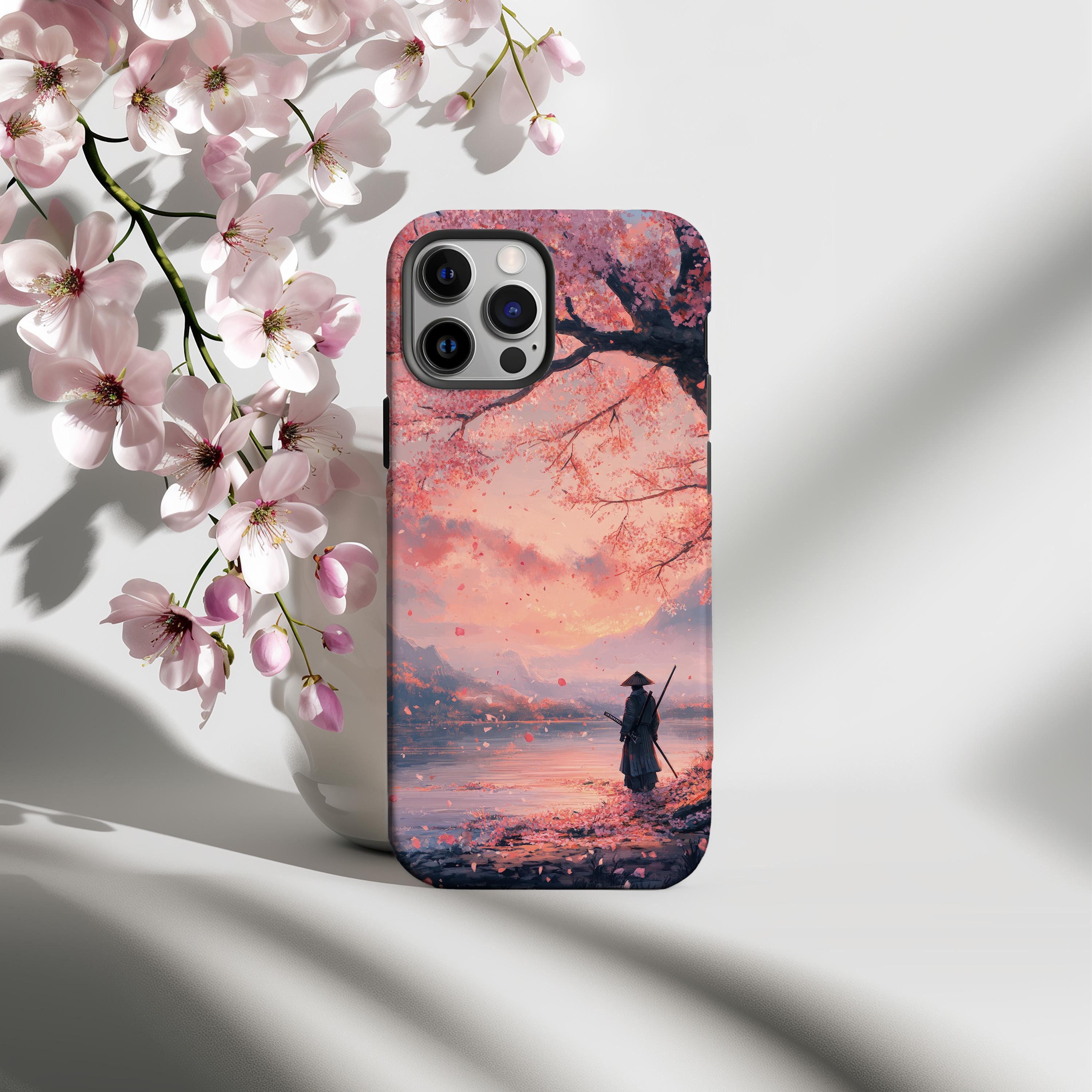 Japanese Cherry Blossom Samurai Phone Case for iPhone 16 Pro Max ...