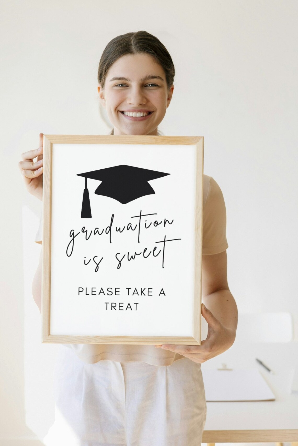 Graduation is Sweet Take A Treat, Graduation Favors, Grad Buffet Sign ...