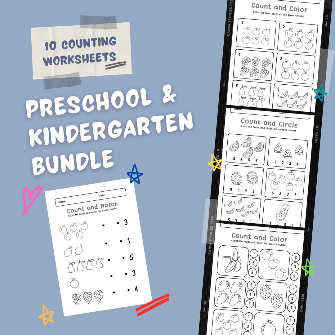 Printable Bundle - 10 Counting Worksheet for Children | Busy-book ...