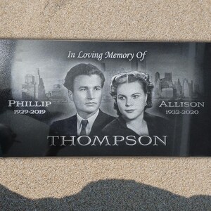 Human Headstone, Granite Headstone, Diamond Engraved - Etsy