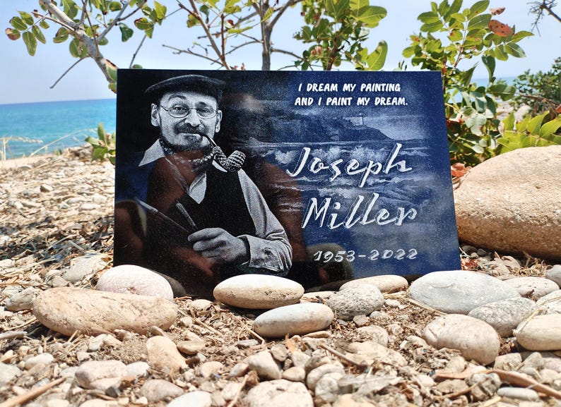 Human Headstone, Granite Headstone, Diamond Engraved - Etsy