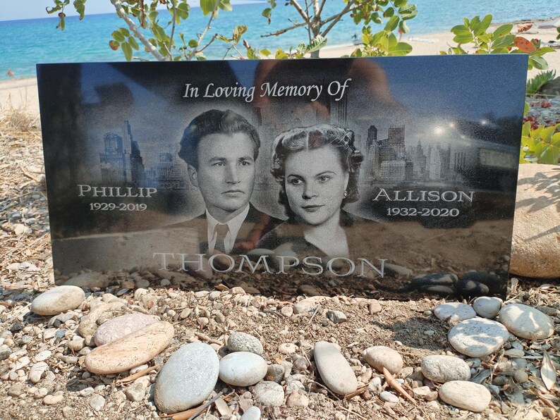 Human Headstone, Granite Headstone, Diamond Engraved - Etsy