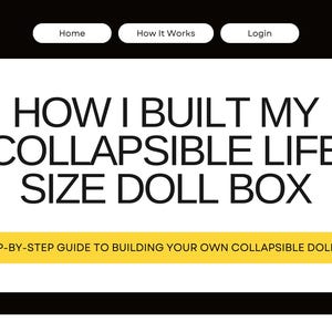 Doll Box Template, Life Size Doll Box, DIY Tutorial, Recipe on How to ...