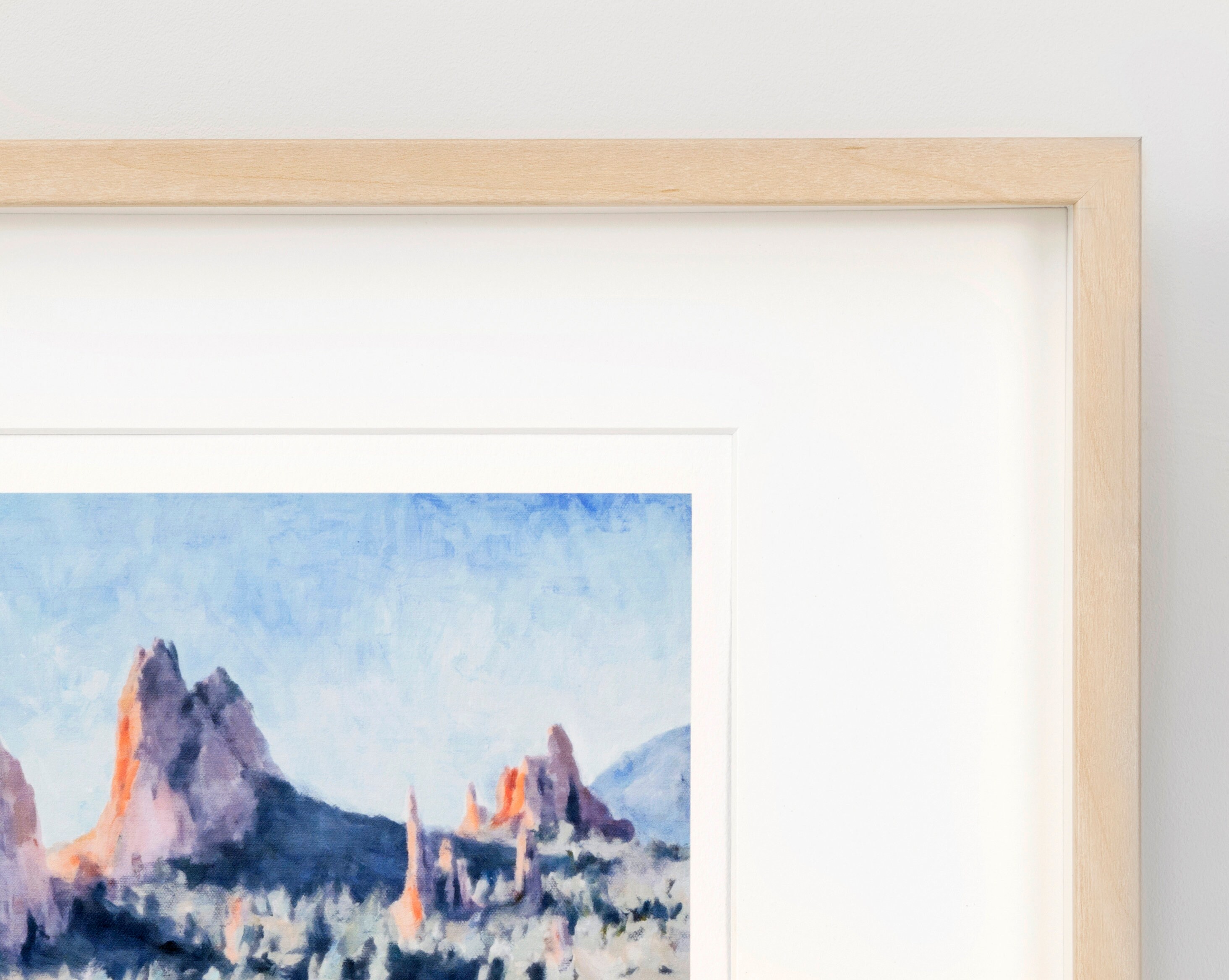 Garden of the Gods Red Rocks Landscape Painting Archival | Etsy