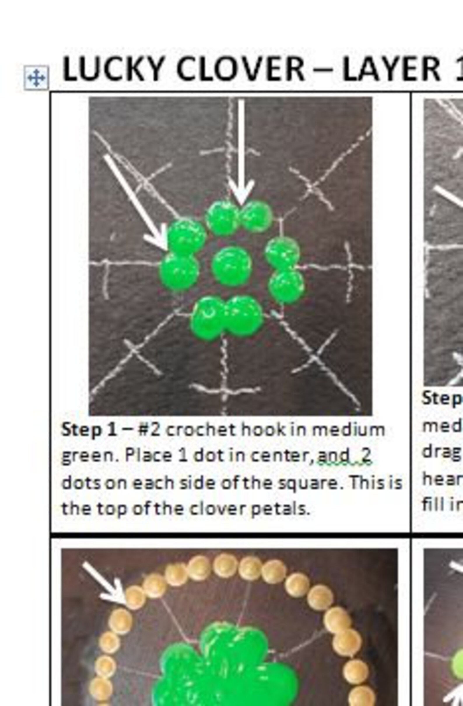 Lucky Clover Pattern Dotting Tutorial Instructions How to - Etsy
