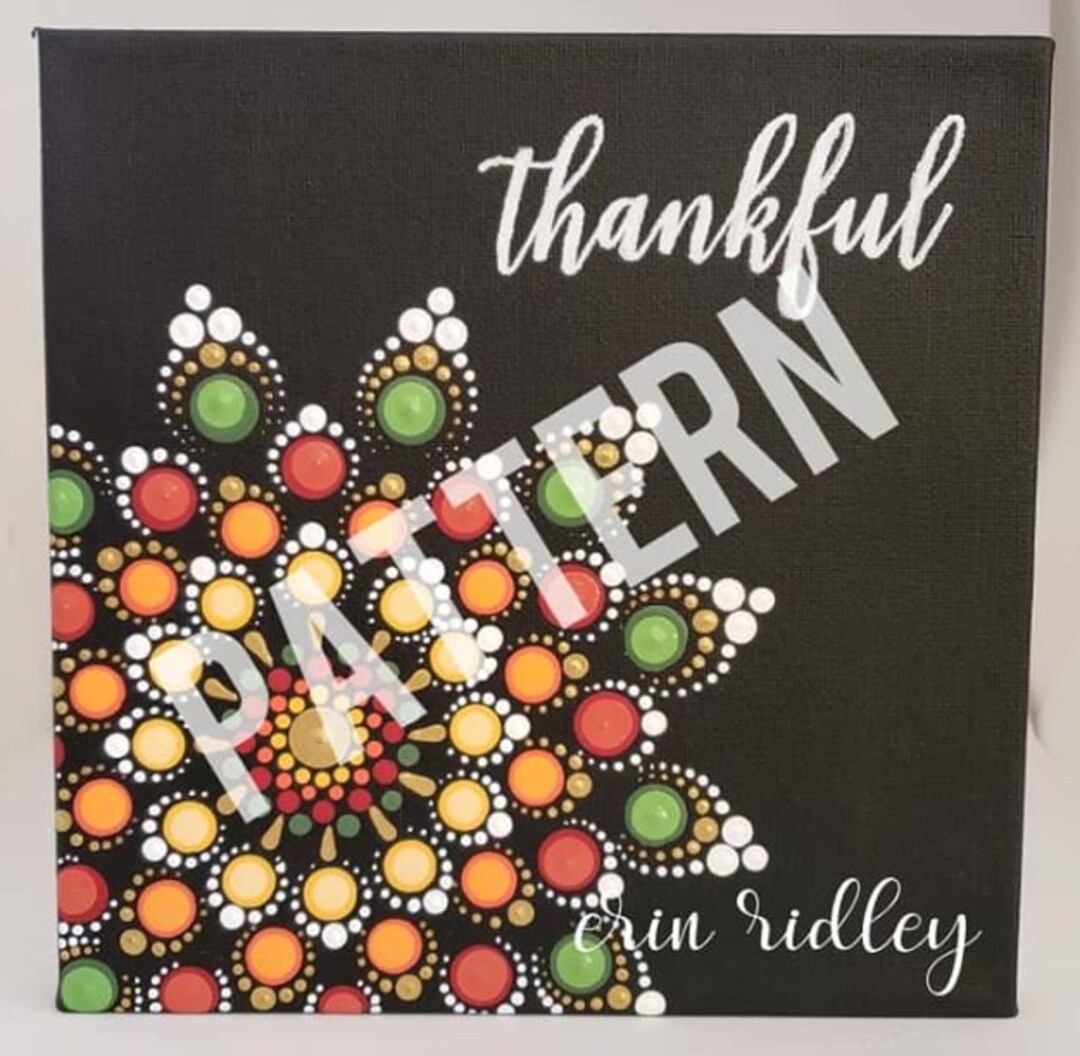 Thankful, Pattern, Dotting Pattern, Mandala Pattern, Dotting ...
