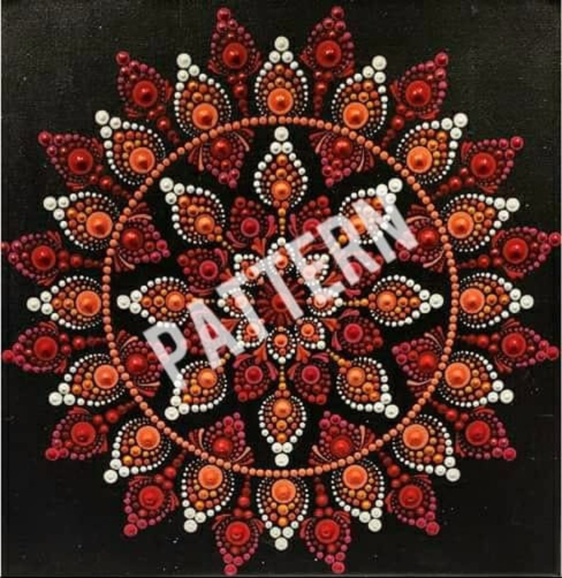 Sherbet Pattern Dotting Pattern Mandala Pattern Dot - Etsy