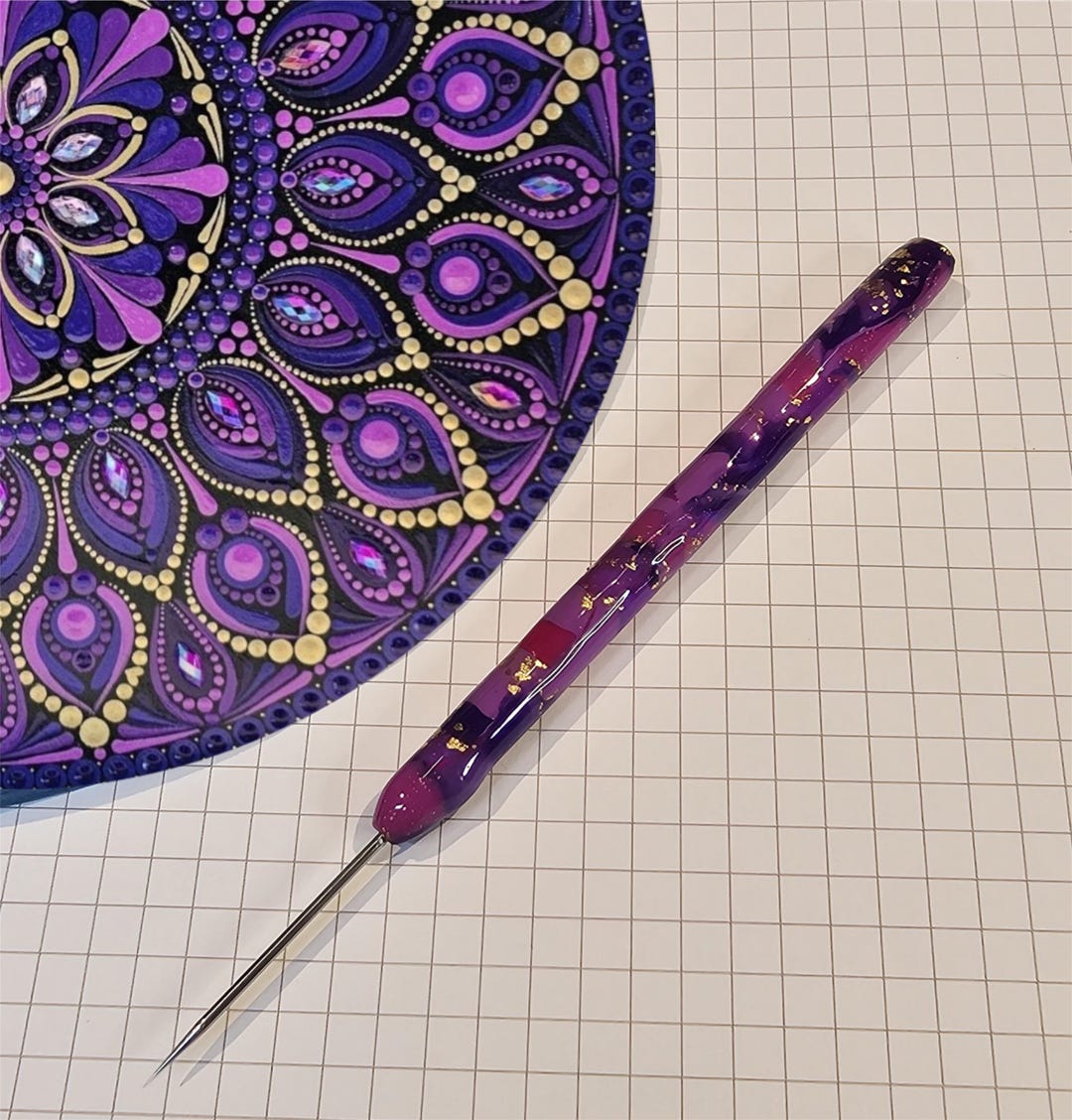 Dot Art Swoosh Tool for Dot Mandalas, Swish Tool, Needle Tool, Micro ...