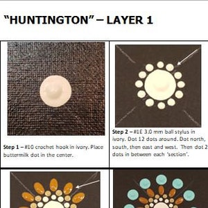 Huntington, Pattern, Tutorial, Dotting Pattern, Dot Mandala Tutorial ...