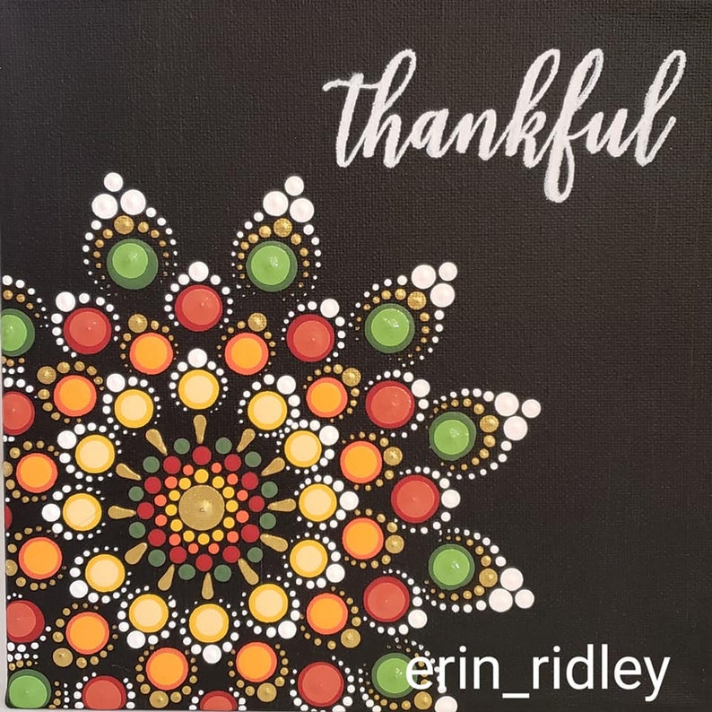 Thankful Pattern Dotting Pattern Mandala Pattern Dotting - Etsy