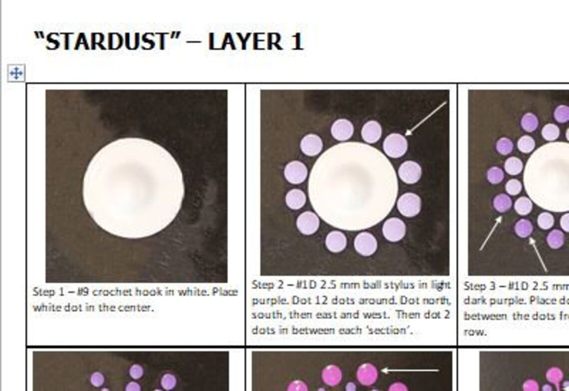 Stardust Pattern Dotting Pattern Mandala Pattern Dot - Etsy