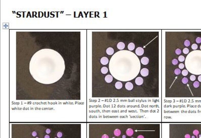 Stardust Pattern Dotting Pattern Mandala Pattern Dot - Etsy