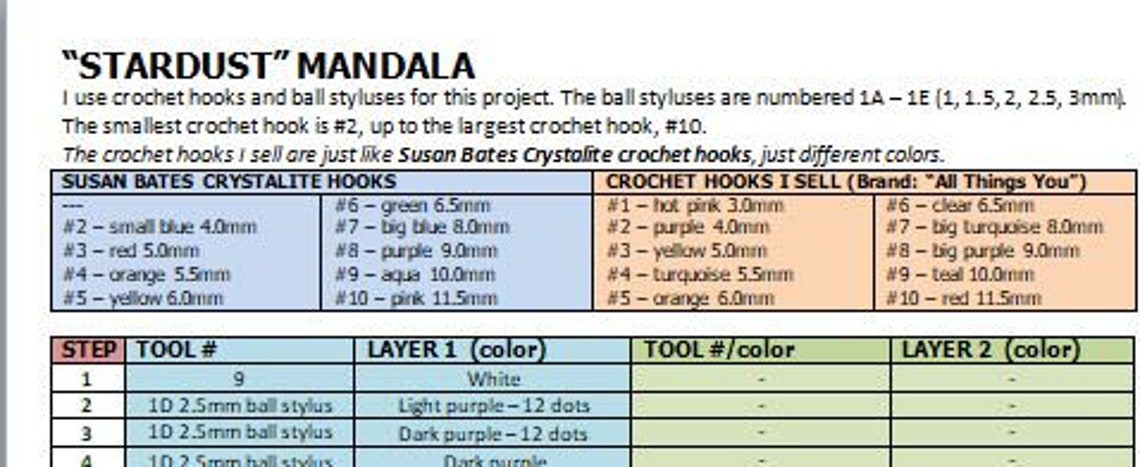 Stardust Pattern Dotting Pattern Mandala Pattern Dot - Etsy