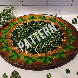 Shamrock Wishes, Pattern, Dotting Pattern, Dot Mandala, How to Dot ...
