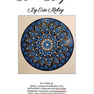 Blue Bayou, Pattern, Tutorial, Step by Step, Dotting Pattern, Dot Mandala Tutorial, Dotting ...