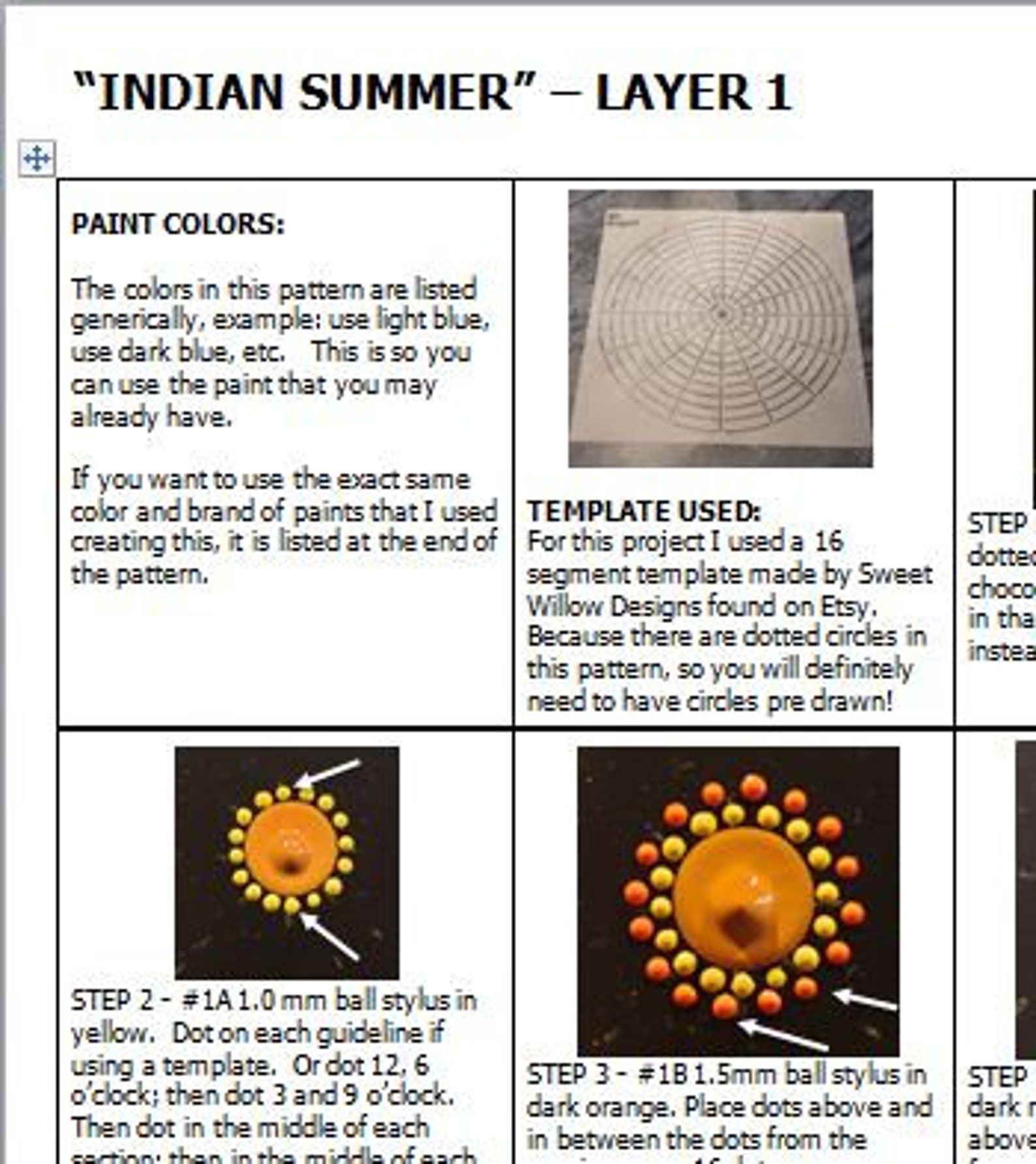 Indian Summer Pattern Dotting Pattern Mandala Pattern - Etsy