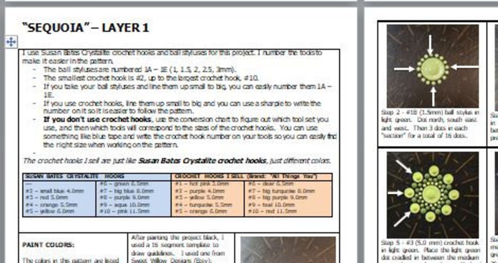 Sequoia Pattern Dotting Pattern Mandala Pattern Dotting | Etsy