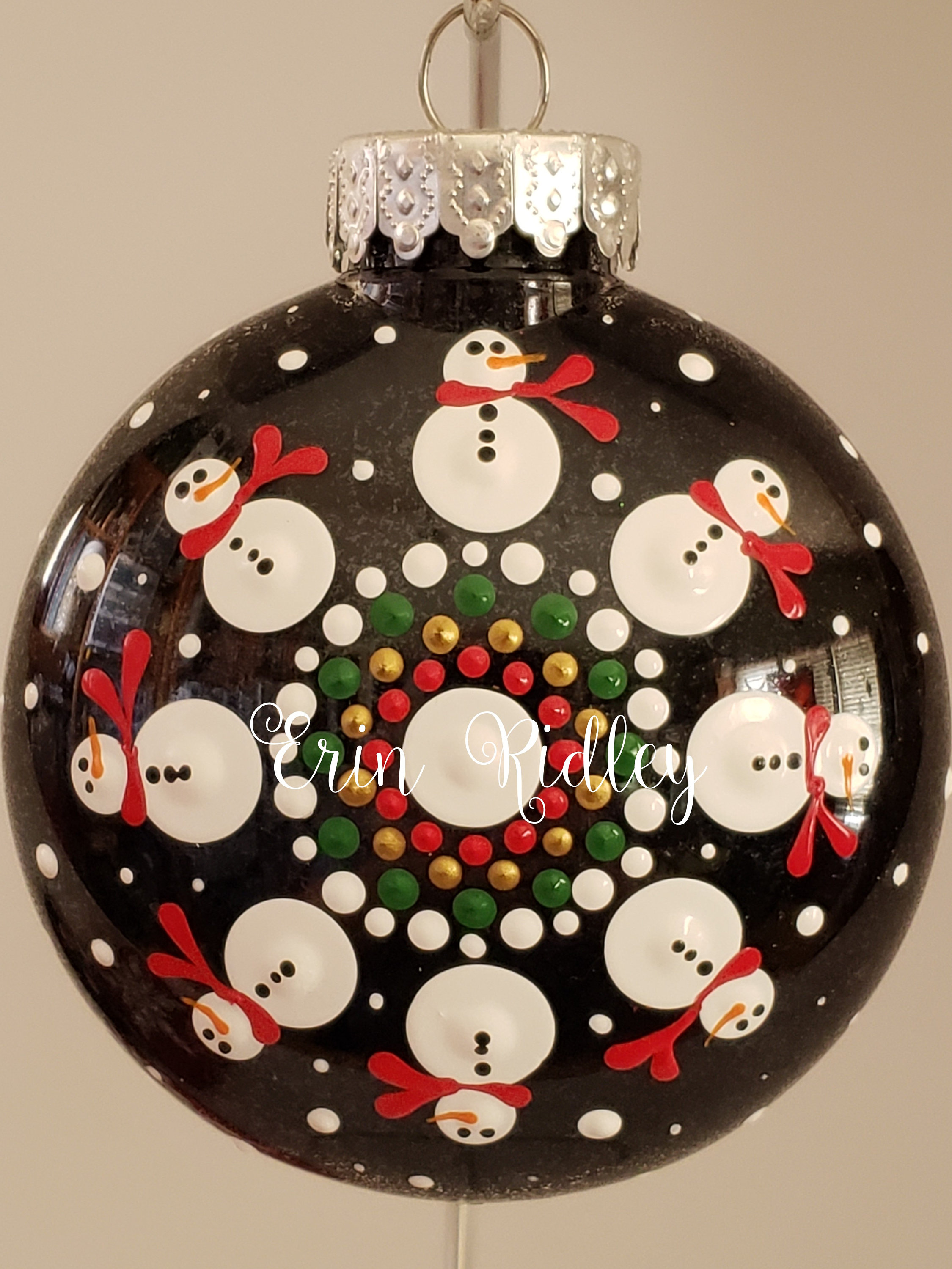Christmas Ornaments Set 1 Dotting Pattern Ornaments Snowman Etsy christmas-ornaments-set-1-dotting-pattern-ornaments-snowman-etsy