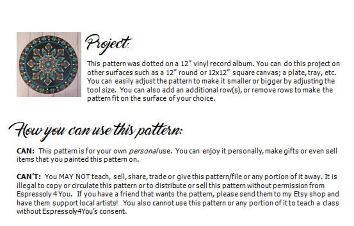 Taos Pattern Dotting Pattern Mandala Pattern Dotting - Etsy Canada