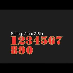 Fire Helmet Number Stickers - Etsy