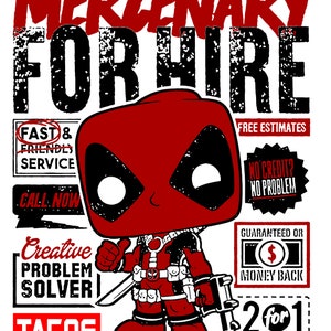 Deadpool Artwork, Sticker, Vector Bundle - Etsy