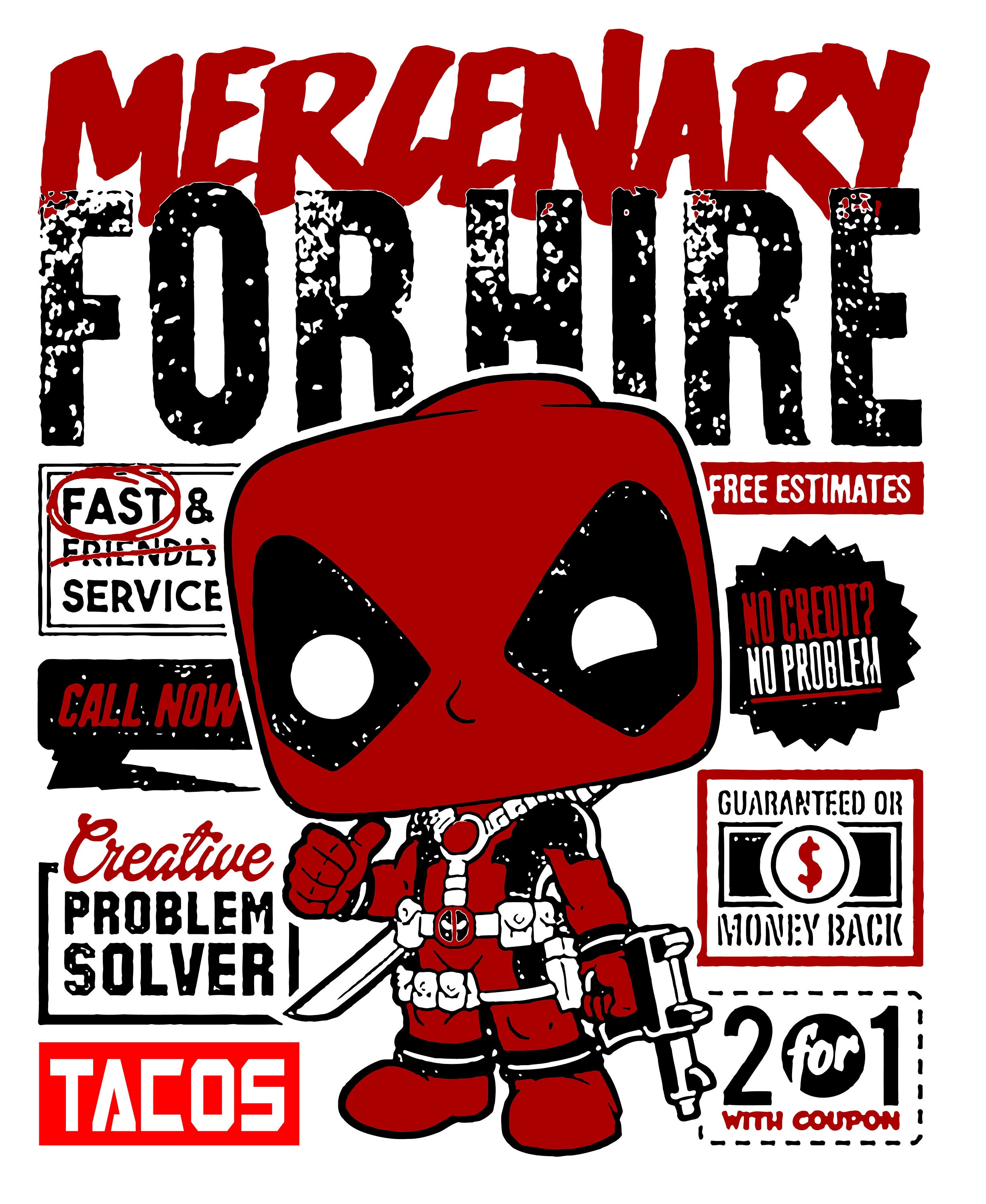 Deadpool Artwork, Sticker, Vector Bundle - Etsy