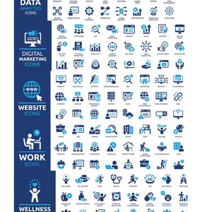 Business Icons Approx 3000 Mixed Icons for Powerpoint, Design, Brochure ...