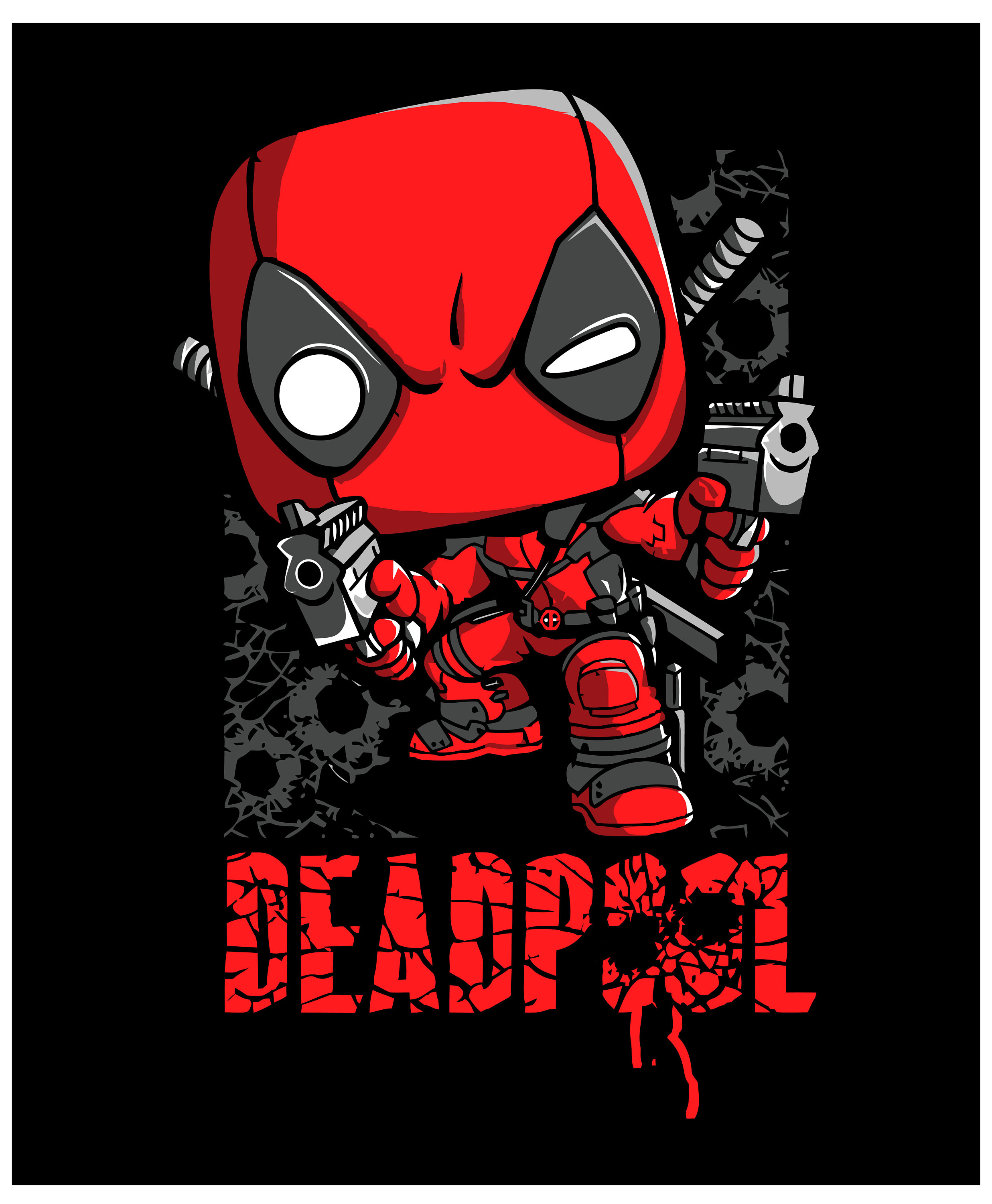 Deadpool Artwork, Sticker, Vector Bundle - Etsy