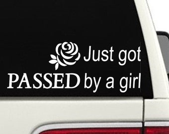 Lady Driven Decal Vinyl Sticker for Car - Etsy