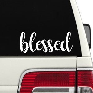 Blessed Car Decal / Christian Car Decal / Blessed SUV Truck Decal ...