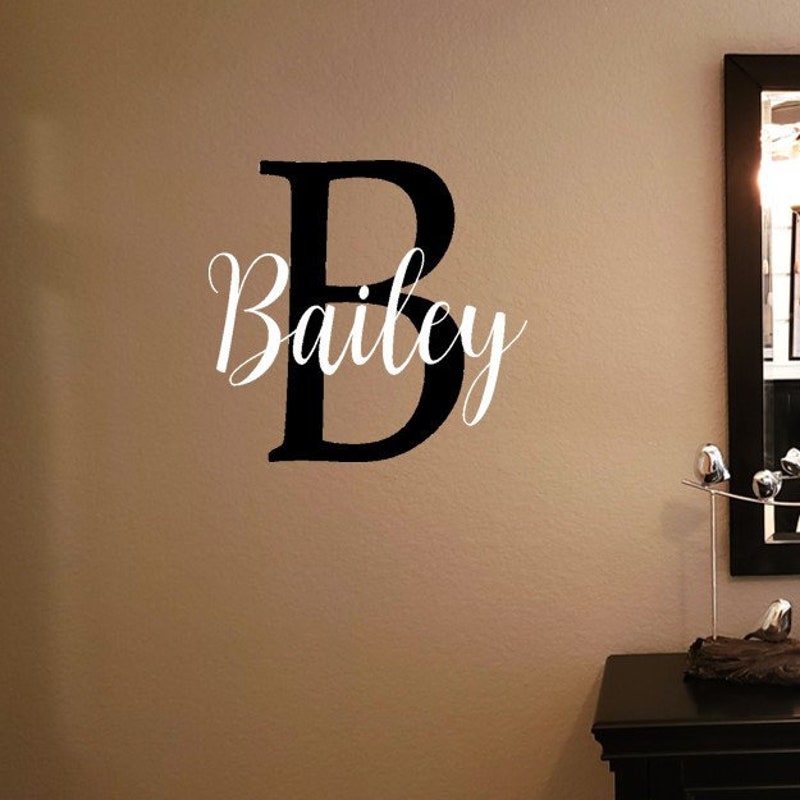 Last Name Decal - Etsy