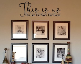 This is Us Wall Decal/family Room Decal/photo Decal/gallery Wall Decal ...