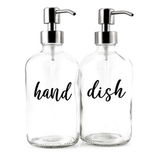 Soap Label Decals / Kitchen Decor / Hand Soap Label / Dish Soap Label ...