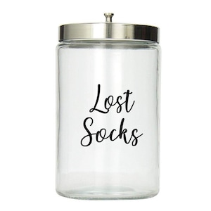 Lost Socks Decal Label / Laundry Room Decor / Lost Socks Label for ...