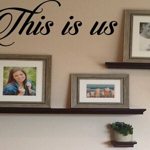 This is Us Wall Decal/family Room Decal/photo Decal/gallery Wall Decal ...