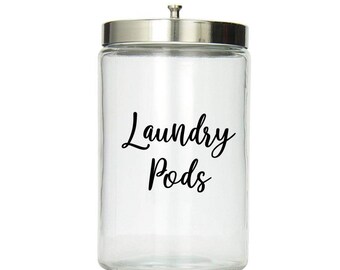 Laundry Pods Label Decal / Laundry Room Decor, Laundry Detergent Label ...