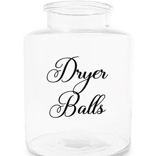 Wool Balls Label Decal / Laundry Room Decor / Laundry Lint - Etsy