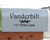 Flower Mailbox Decal / Custom Mailbox Decal / Mailbox Address - Etsy