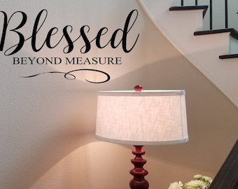 Simply Blessed Wall Decal Sign / Christian Wall Words / | Etsy