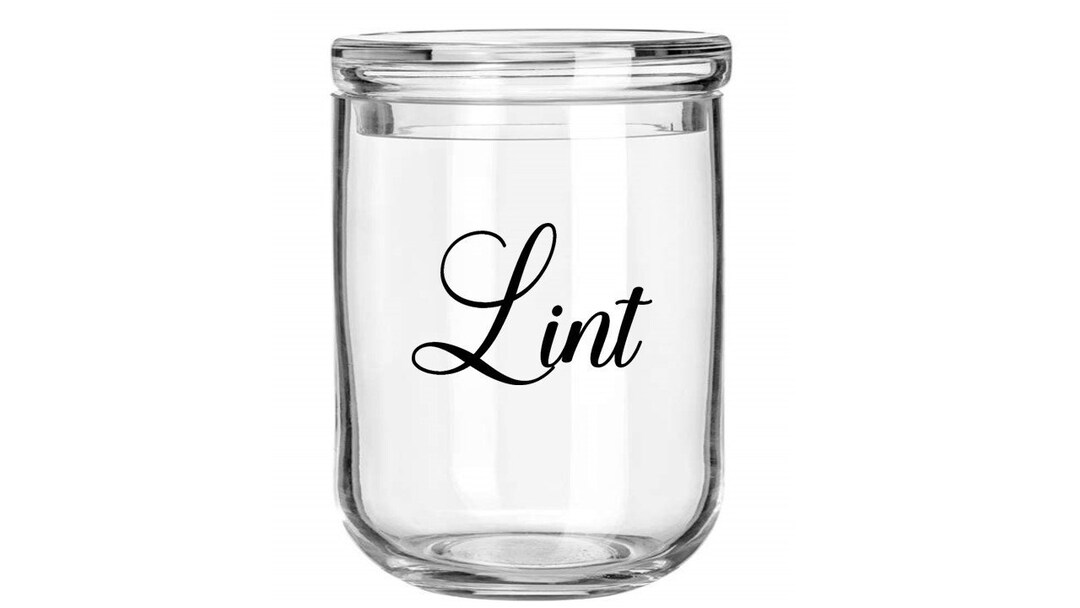 Lint Jar Label / Lint Decal Label / Laundry Room Decor / Laundry Room ...