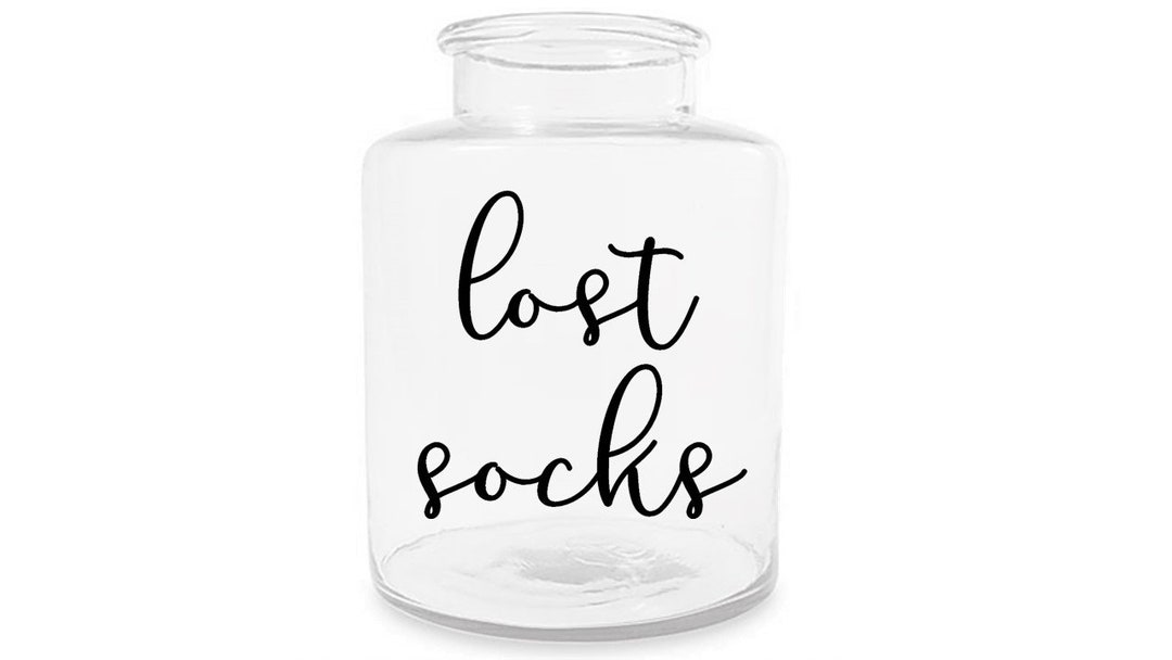 Lost Socks Label Decal / Laundry Room Decor / Lost Socks Label for ...