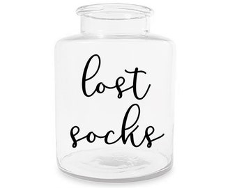 Lost Socks Decal Label / Laundry Room Decor / Lost Socks Label | Etsy