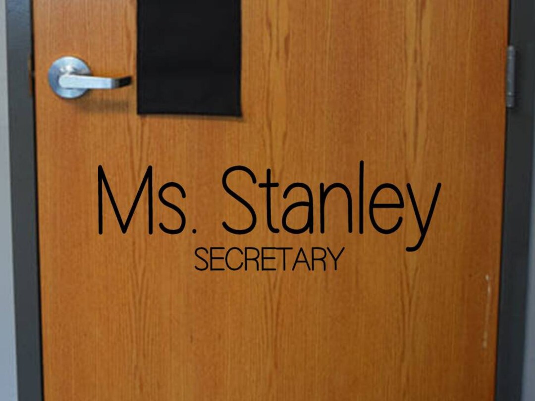 School Secretary Name Decal / Attendance Clerk Decal / School Aide Name ...
