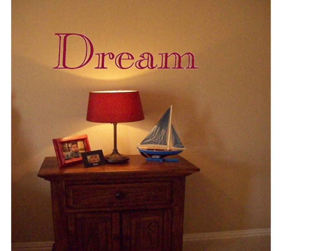 Dream Wall Decal / Dream Wall Words / Dream Nursery Room / Teen Tween ...