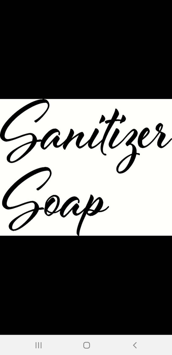 Sanitizer & Soap Decal Label / Bathroom Labels / Sanitizer | Etsy