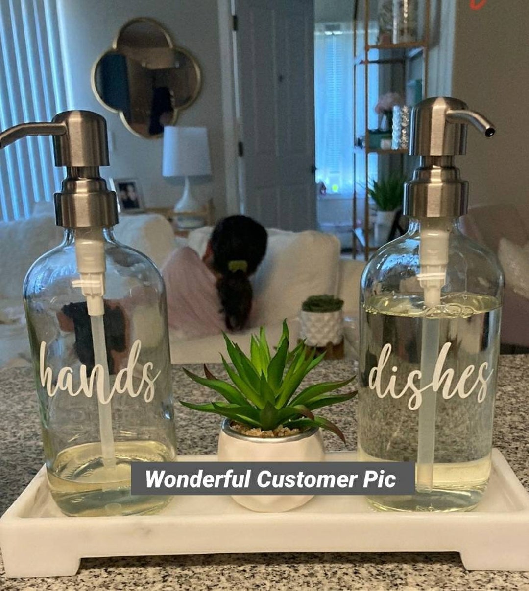 Hands & Dishes Decal / Kitchen Decor / Hand Soap Label / Dish Soap ...