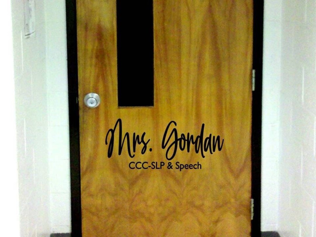 Speech Language Pathologist Decal / Personalized School Name Decal ...